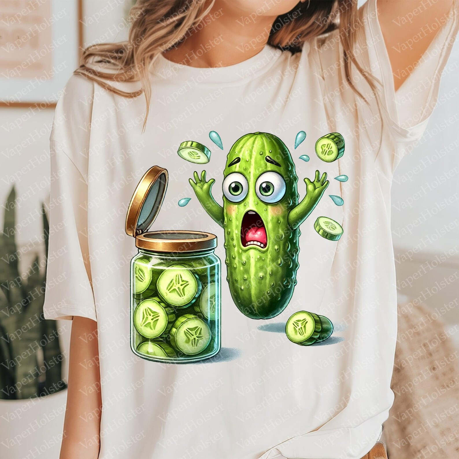 Funny Pickle Surprise A Cucumber and A Jar of Sliced Pickles PNG, Pickle Png, Pickle Lover Tee ...