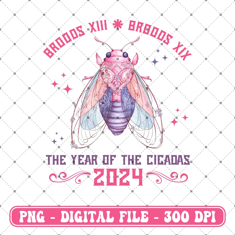 Year of the Cicada 2024 Png, Cicada 2024 Png, the Cicadas Reunion Tour ...