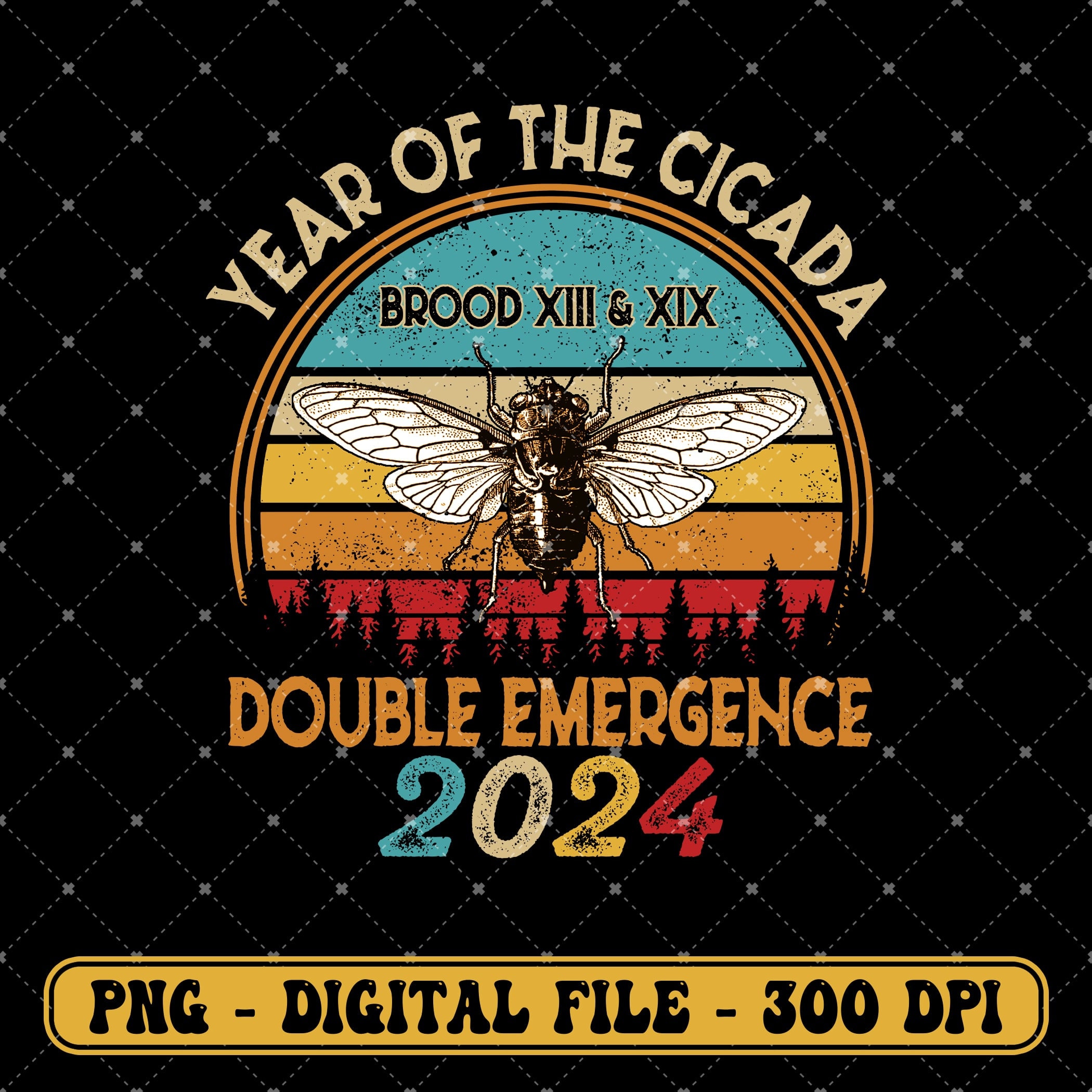 Year of the Cicada 2024 Png, Cicada 2024 Png, the Cicadas Reunion Tour ...