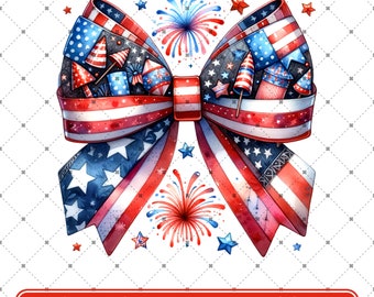 Coquette American Flag Png, Coquette Bow Png, America Png, 4th of July ...