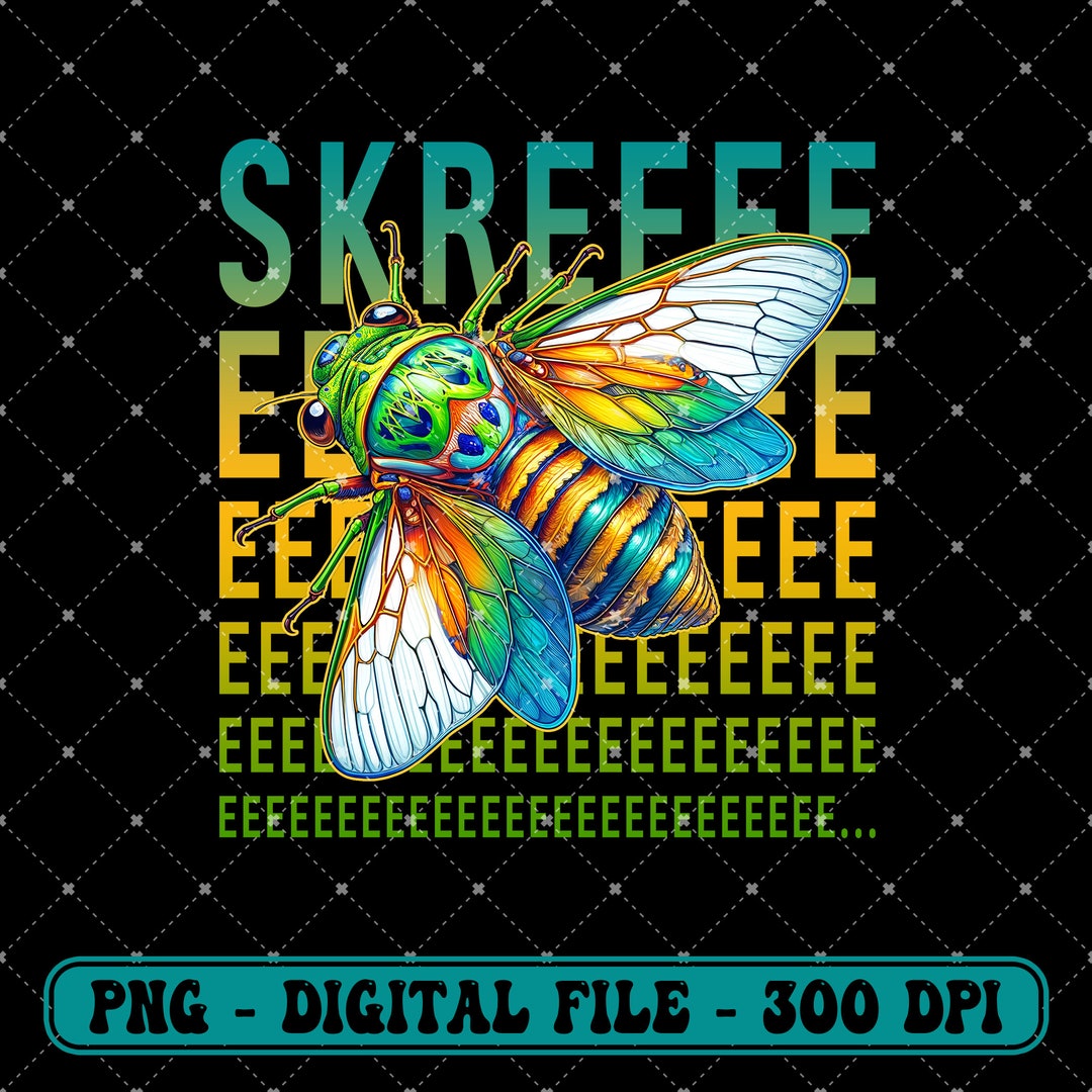 Cicada We Scream 2025 Entomology Png, Funny Cicada Bug Lover Png ...