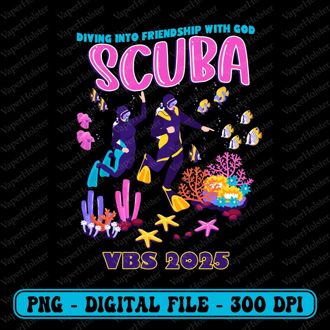 Vacation Bible School PNG, Scuba 2025 Digital Download, Bible Verse PNG ...