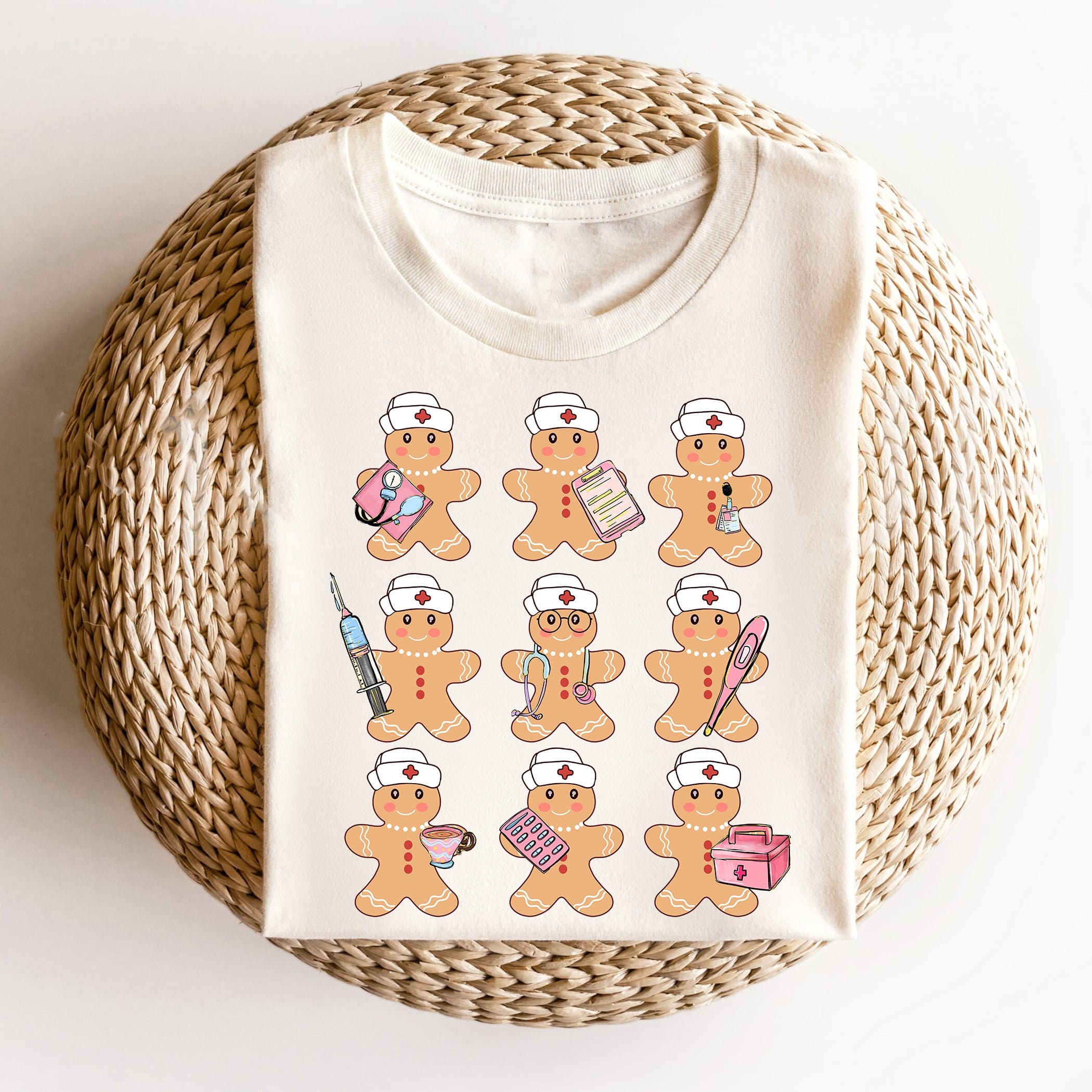 Nurse Gingerbread Men Png, Nurse Christmas Png, Cute Nurse Gingerbread ...