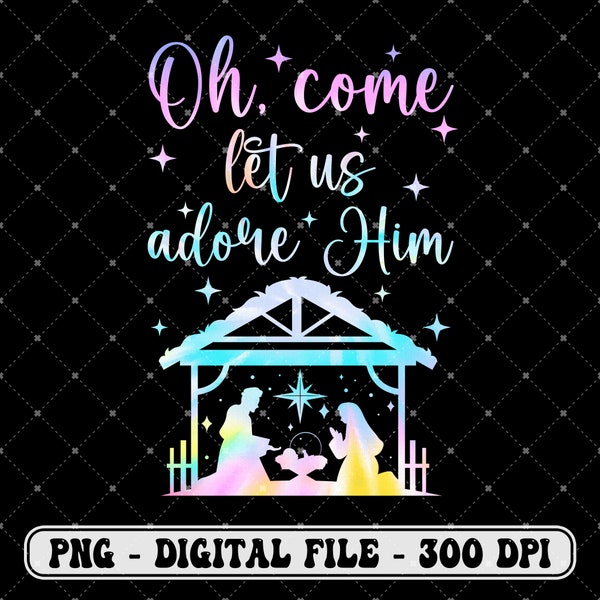 Oh Come Let Us Adore Him Svg - Etsy