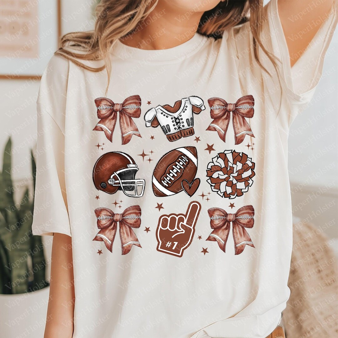 Coquette Football Png, Football Bow Png, Football Mom Png, Football Png ...