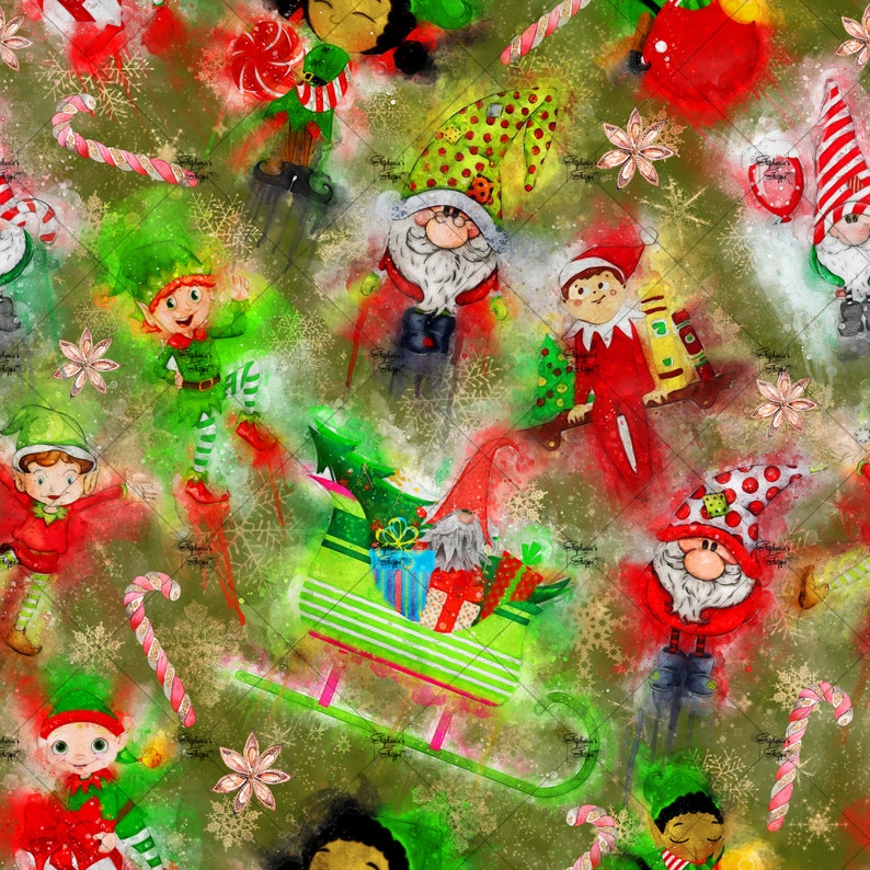 Elf christmas zoom background - vsethailand