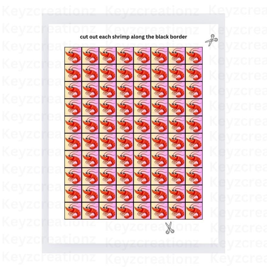 Feed the Shark Counting Worksheet - Etsy