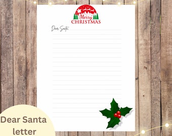 Printable Christmas Stationery Digital Download Instant Editable ...