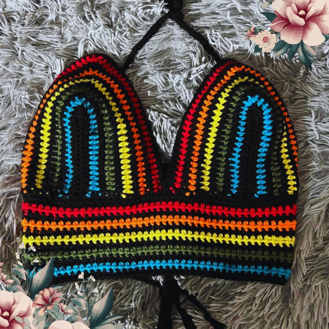 Black Rainbow Crop Top /women’s Pride Top - Etsy