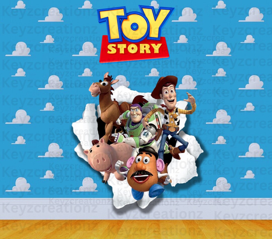 Toy Story Bursting Wallpaper Wrap Digital Download Tumbler Wrap PNG ...