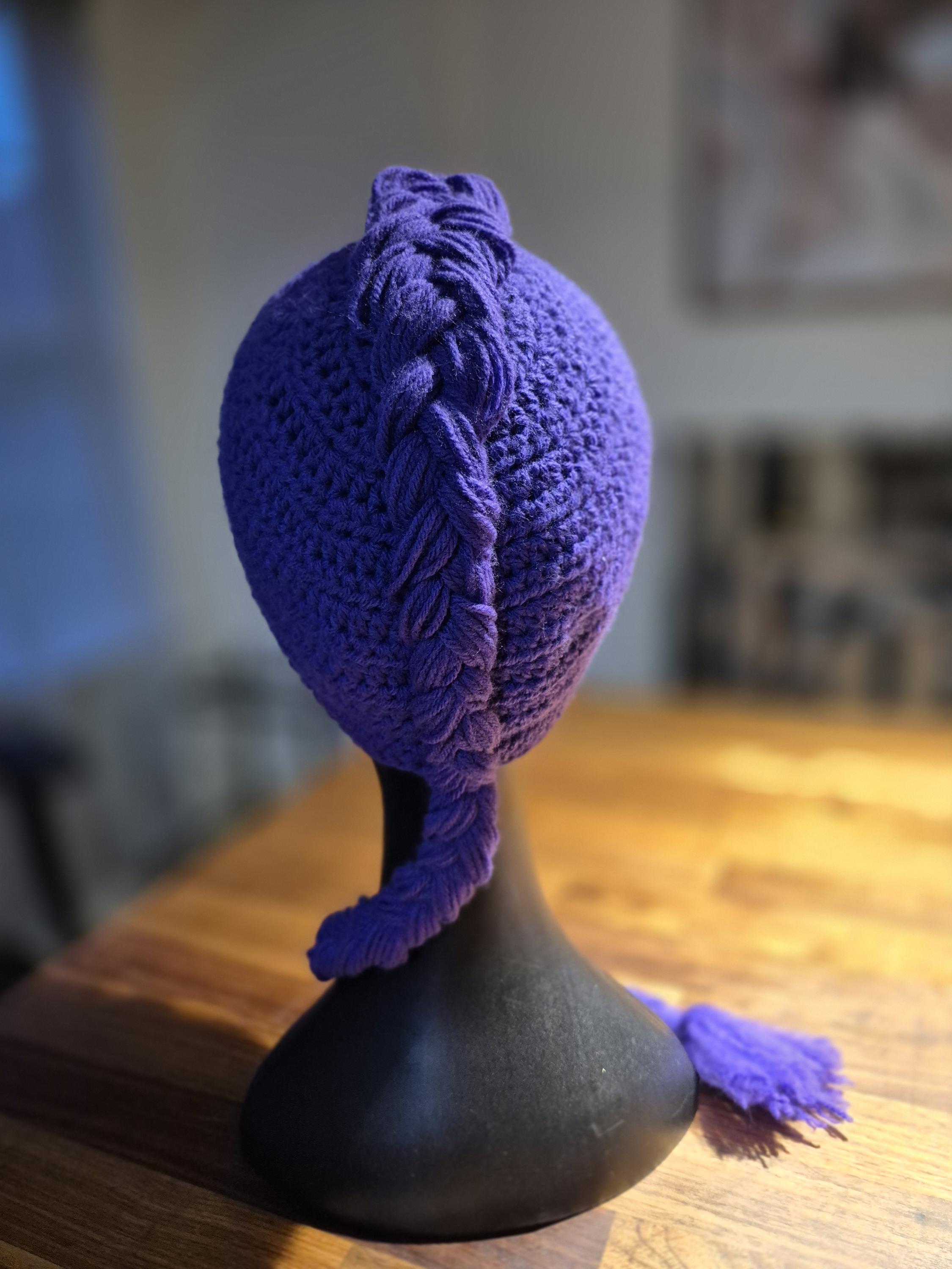 Crochet Mohawk Braid Beanie: Rumi Huntrix Cosplay Hat - Etsy