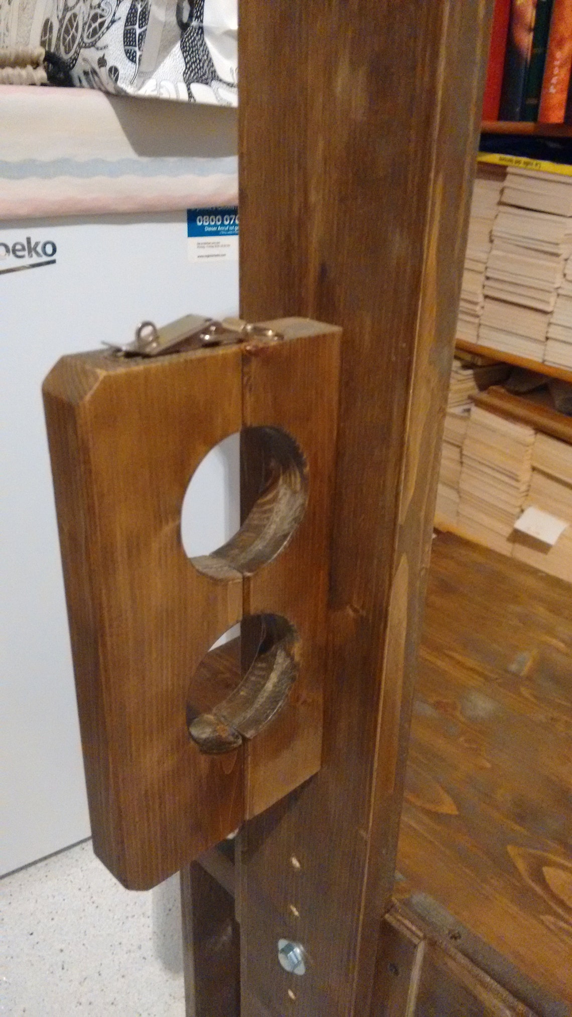 Wooden Interrogation Chair With Bondage Stocks BDSM Dungeon - Etsy Ireland