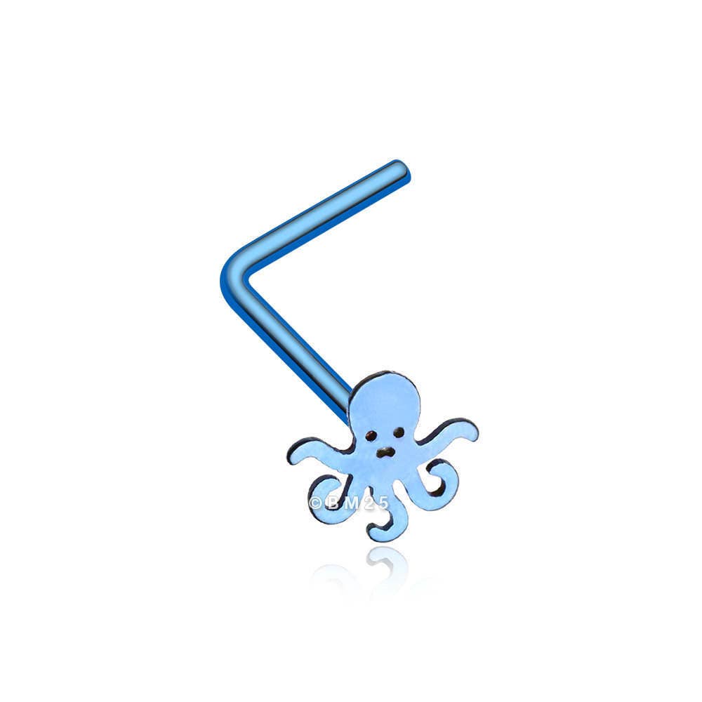 Colorline Evil Octopus L-shaped Nose Ring - Etsy
