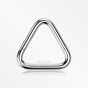 Implant Grade Titanium Triangle Basic Geometric Clicker Hoop Ring - Etsy