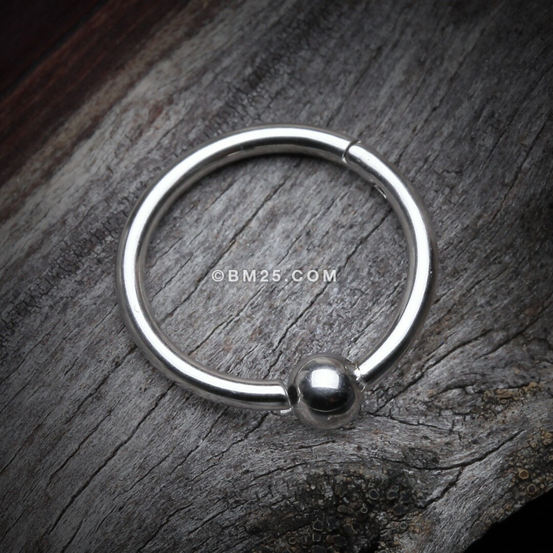 Captive Bead Ring Style Seamless Clicker Ring - Etsy