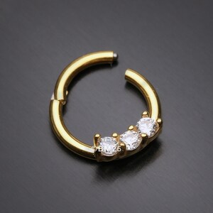 Golden Glistening Sparkle Seamless Clicker Ring-gold - Etsy