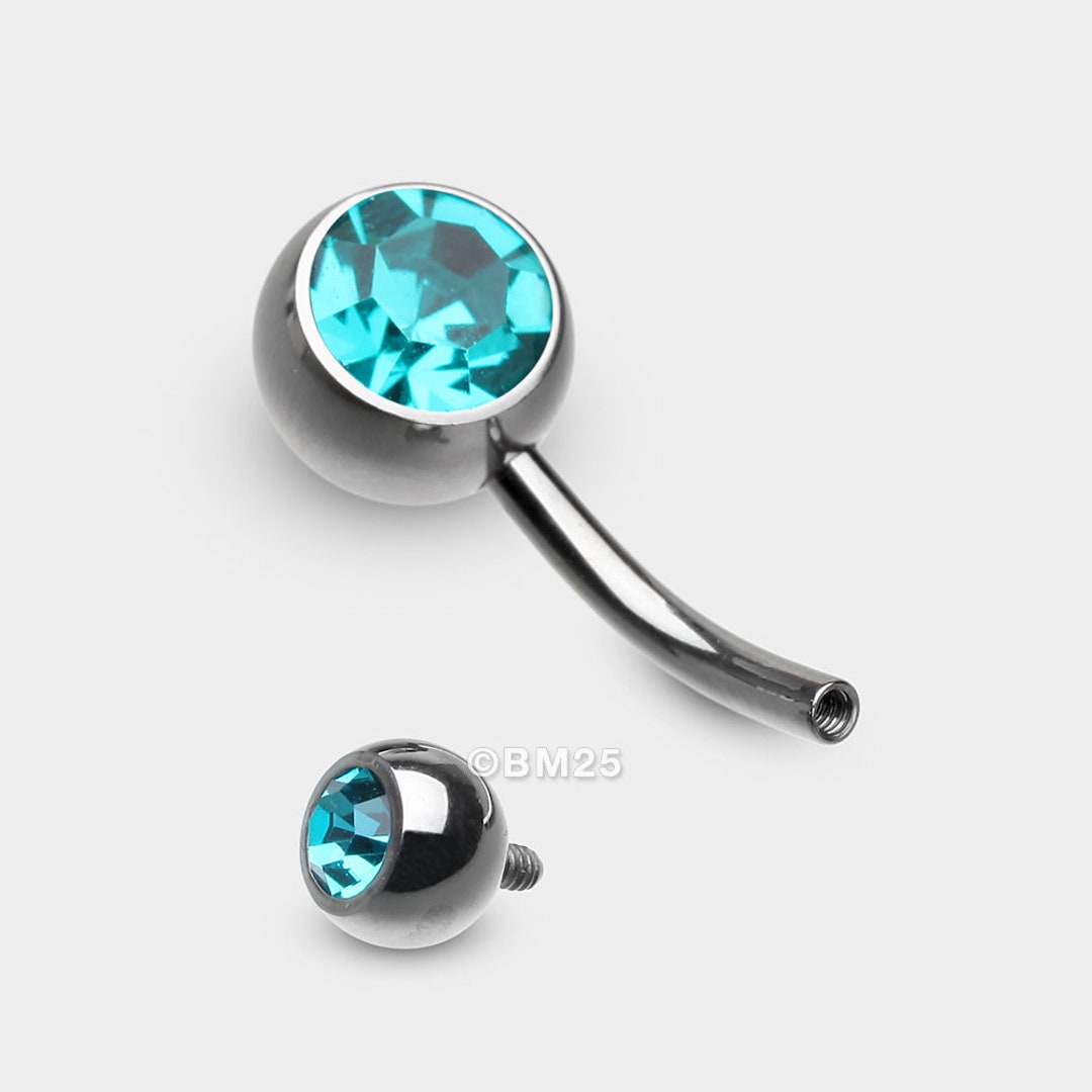 Implant Grade Titanium Internally Threaded Basic Belly Button - Etsy