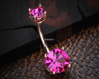 Rose Belly Ring - Etsy