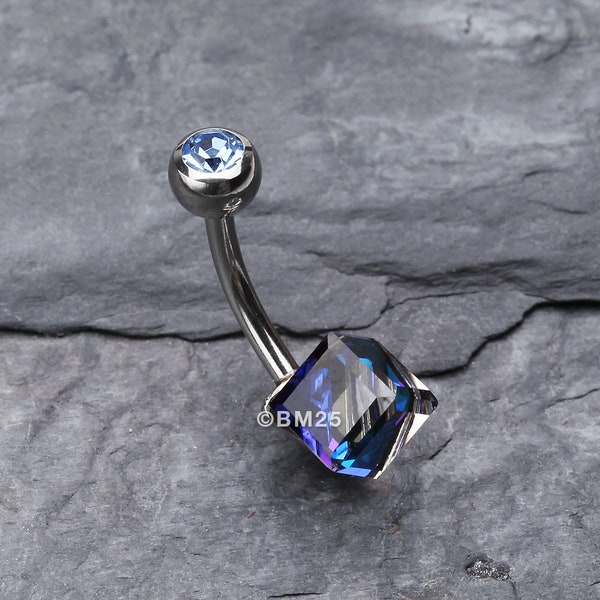 Sapphire Belly Ring - Etsy