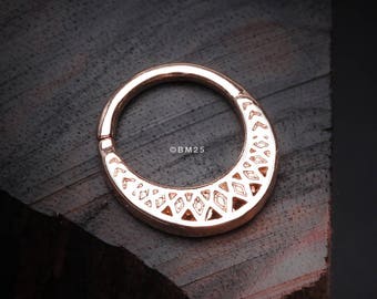 Rose Gold Septum Ring Rose Gold Septum Rose Gold Septum - Etsy