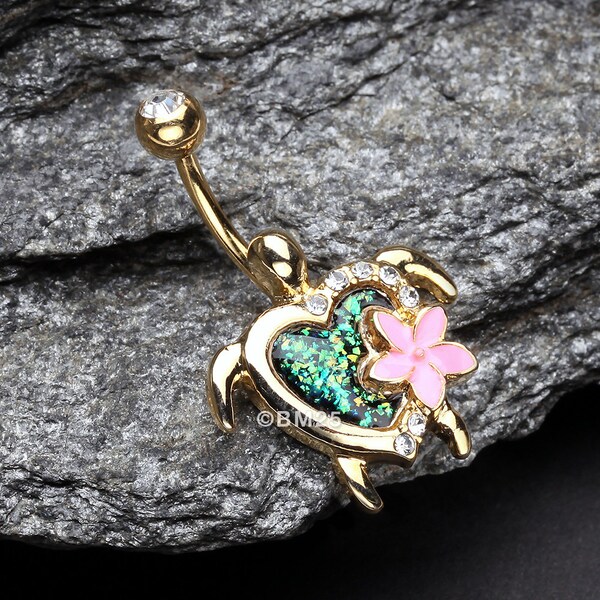 Flower Belly Ring - Etsy