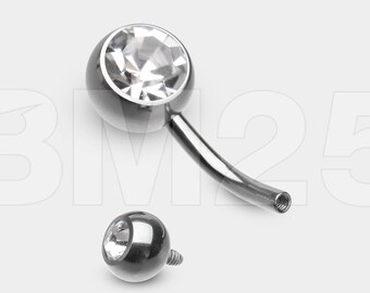 Implant Grade Titanium Internally Threaded Basic Belly Button | Etsy