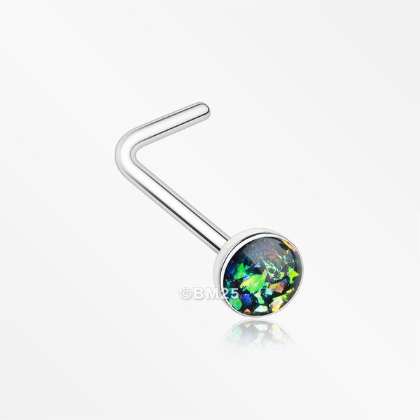 Opal Nose Ring - Etsy