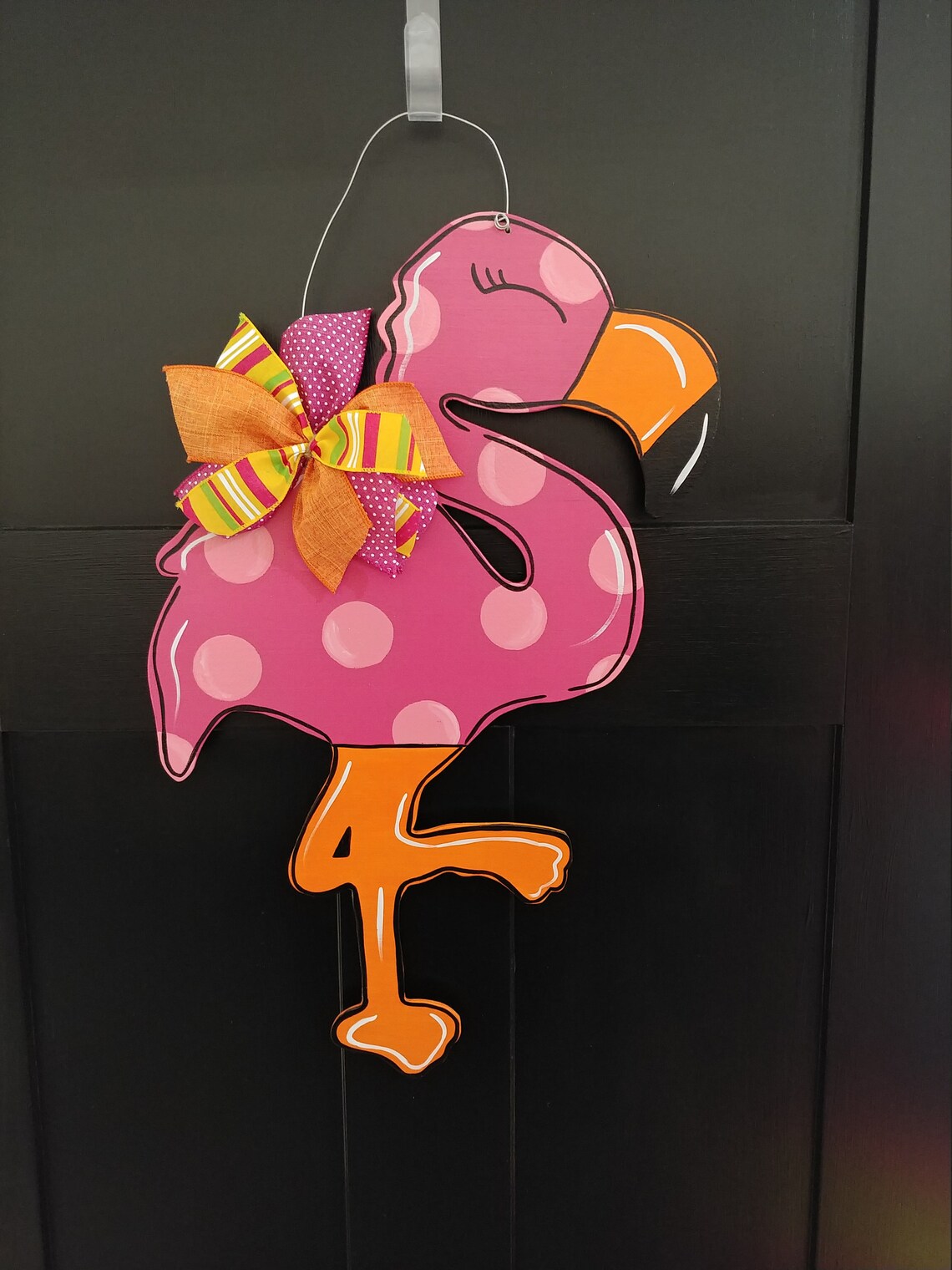 Flamingo Door Hanger - Etsy