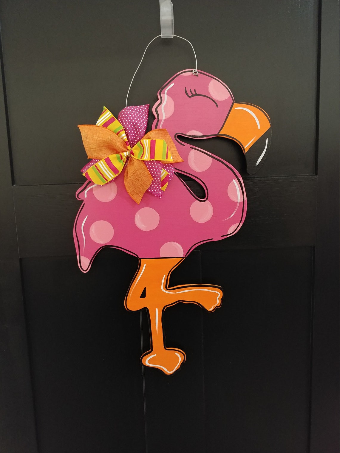 Flamingo Door Hanger - Etsy