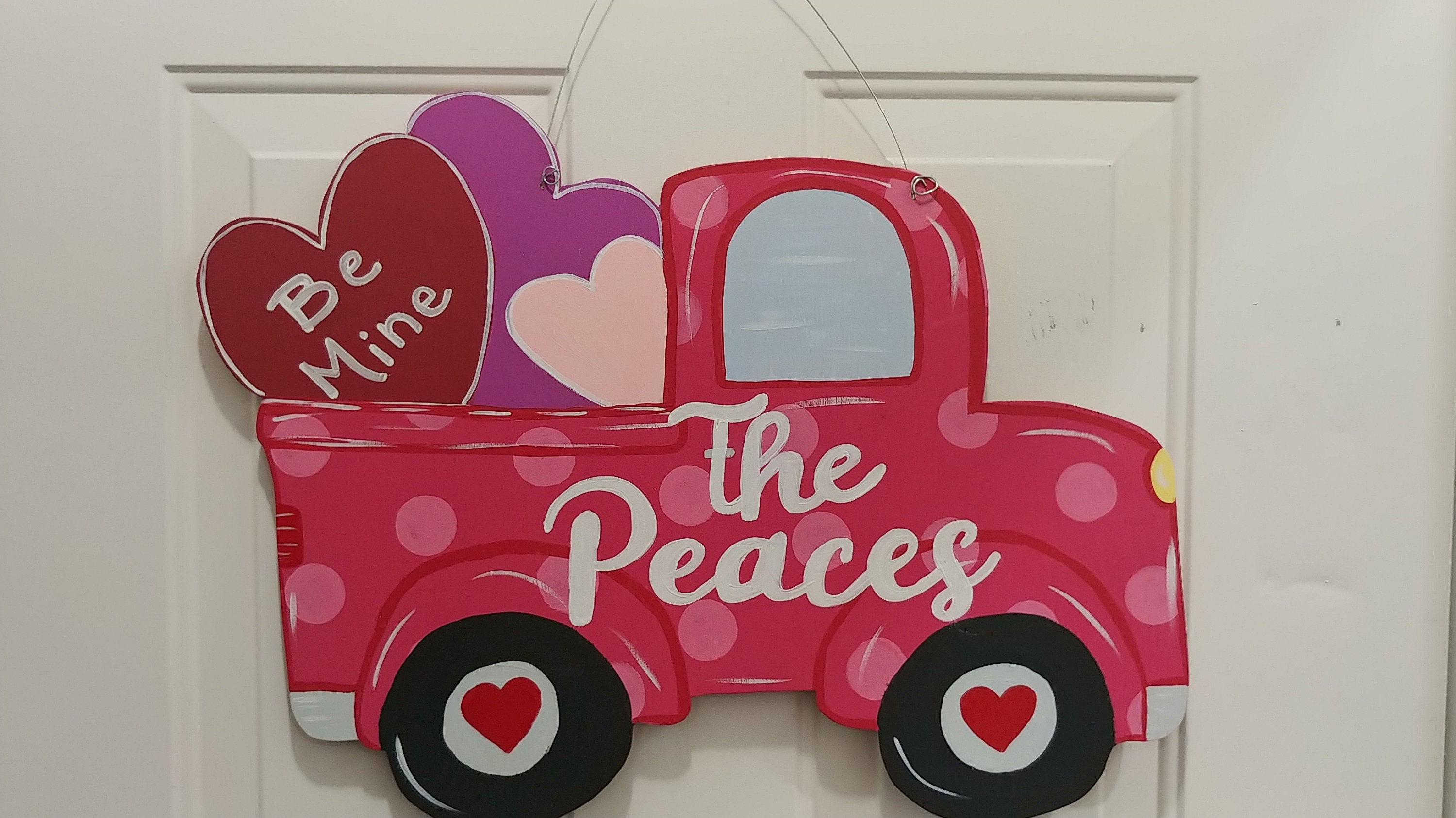 Valentine's Day Truck Door Hanger - Etsy