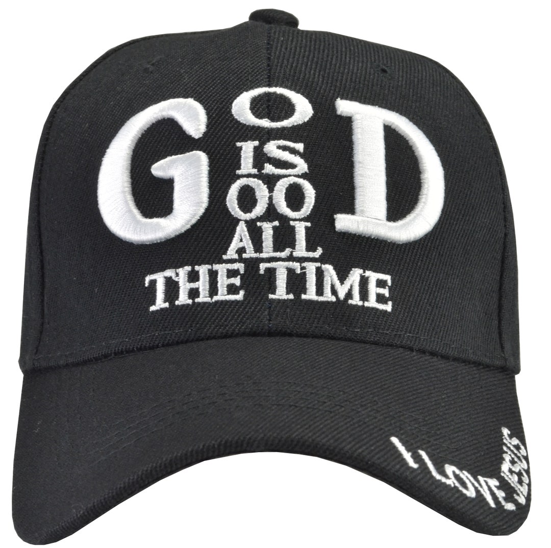 God is Good All the Time Embroidered Hat Black - Etsy