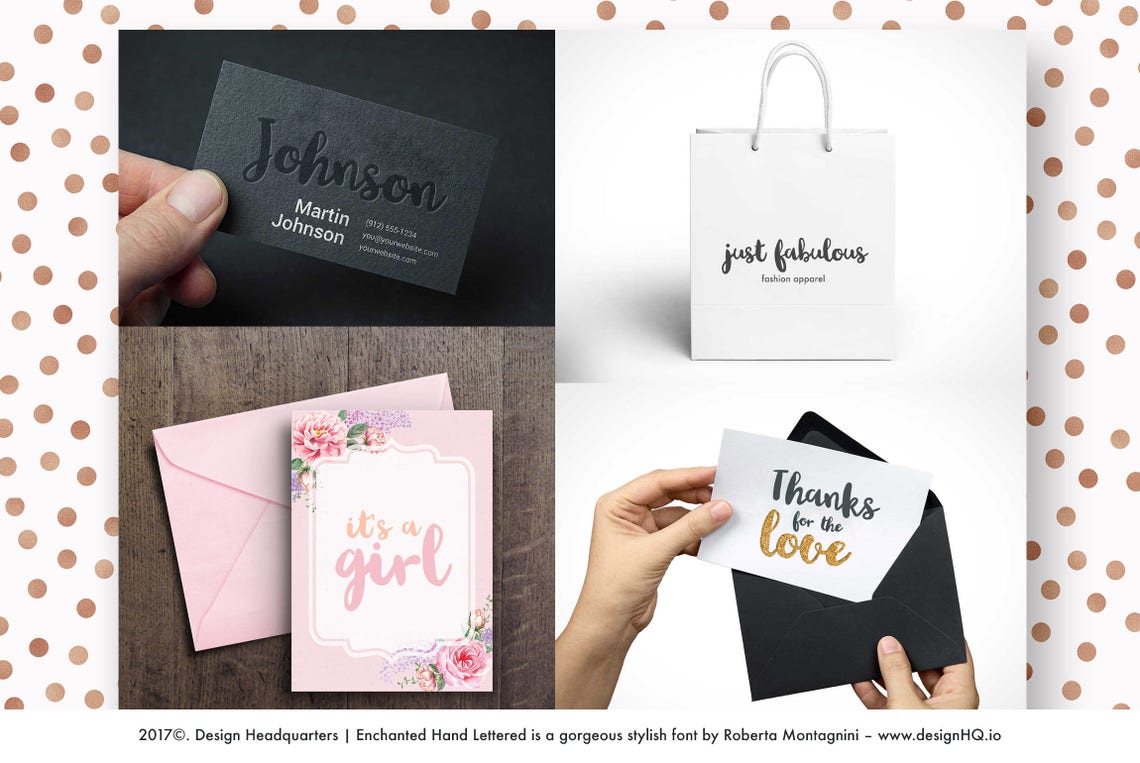 Enchanted Handwritten Font - Etsy