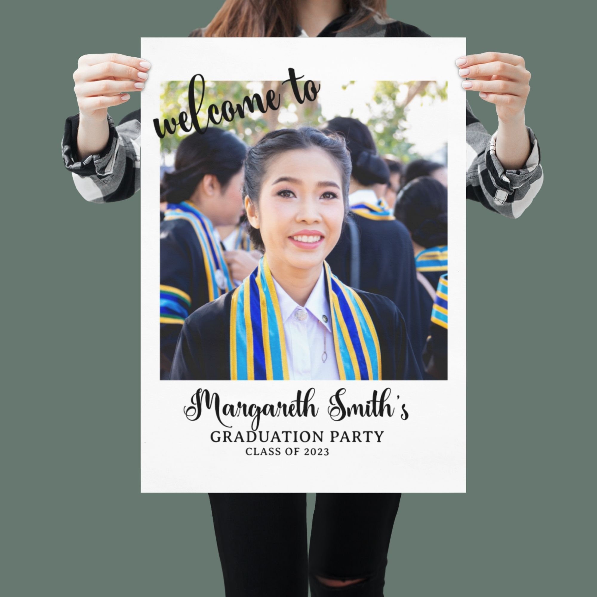 Personalized Graduation Sign Template, Class of 2023 Customized ...