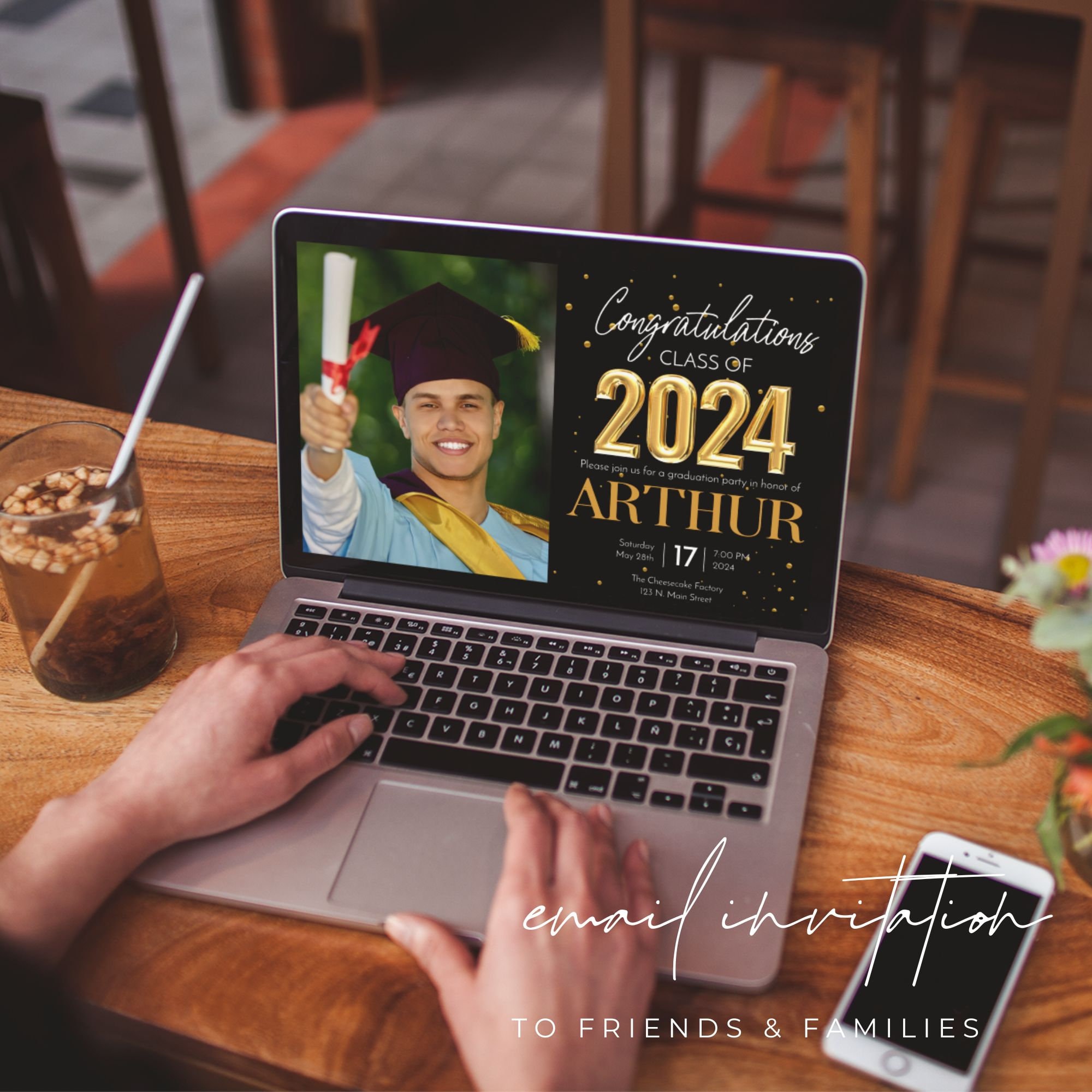 Class of 2024 Graduation Invitation Template, Graduation Invitation ...