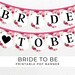 Floral Bride to Be Banner: Printable Bridal Shower Decor (PDF) - Etsy