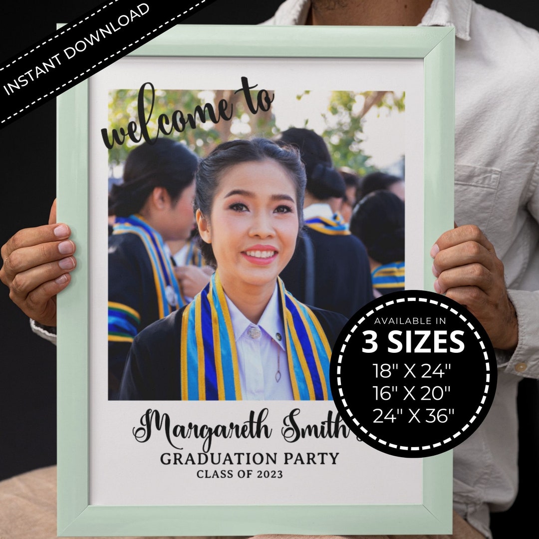 Personalized Graduation Sign Template, Class of 2023 Customized ...