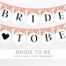 Floral Bride to Be Printable Banner, Floral Wedding Banner, Bridal ...