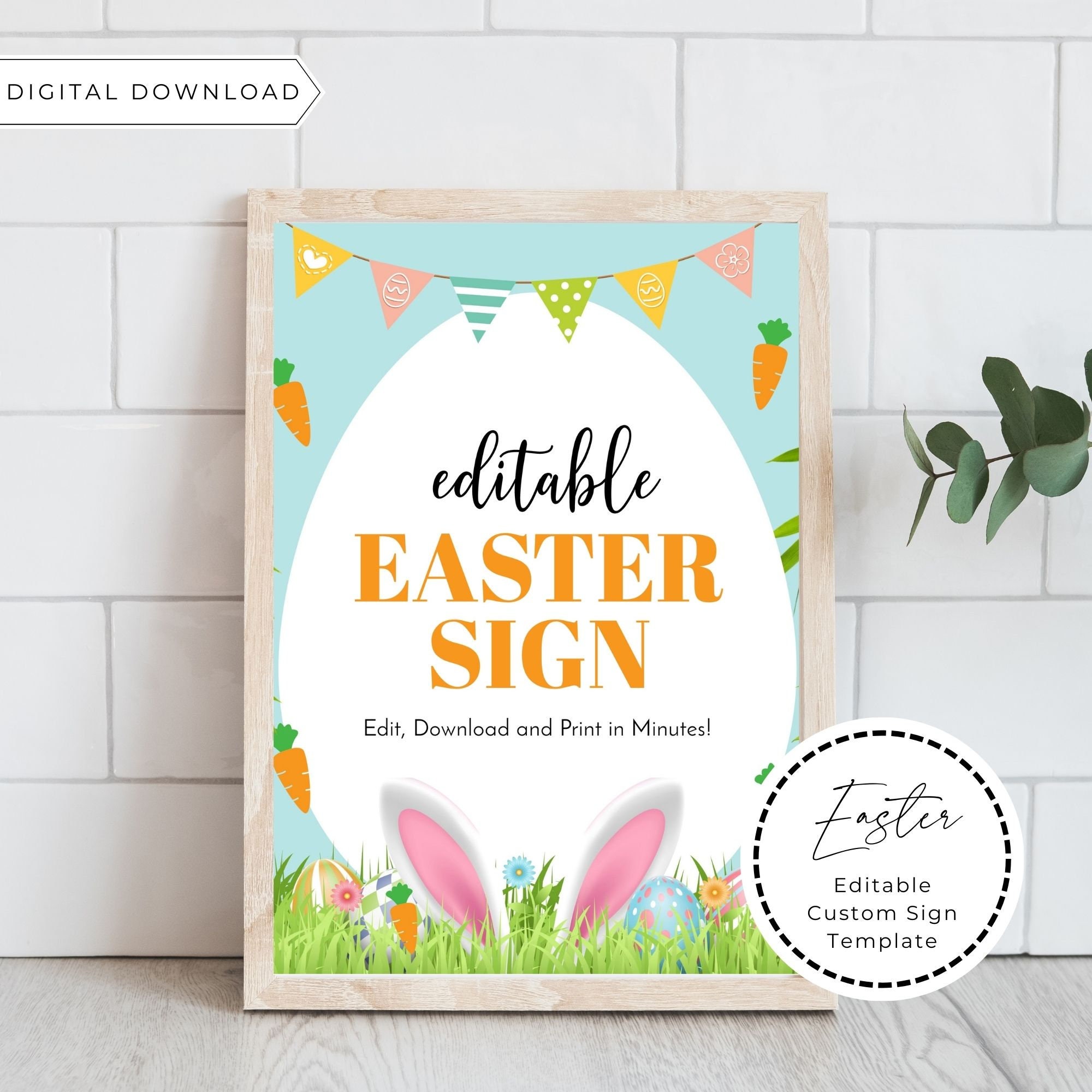 Easter Sign Template