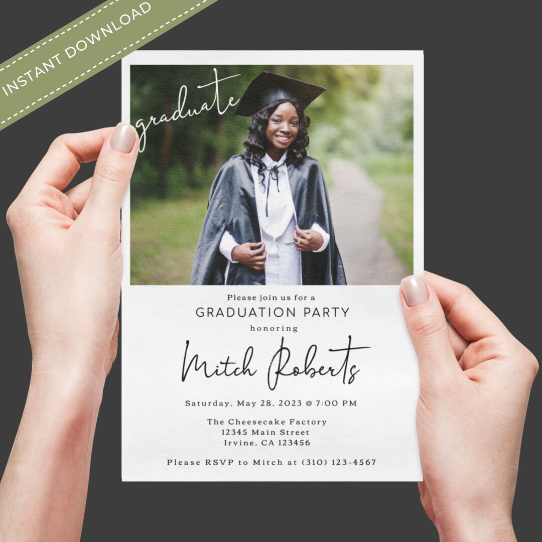 Customizable Graduation Invitations for Class of 2023, Graduation ...