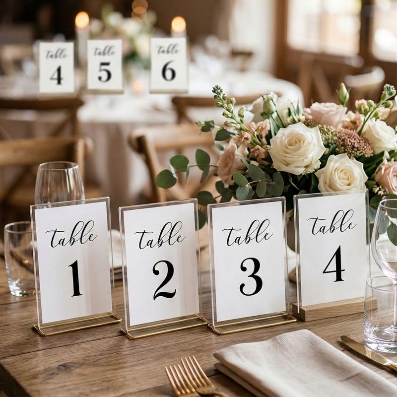 Table Markers - Etsy