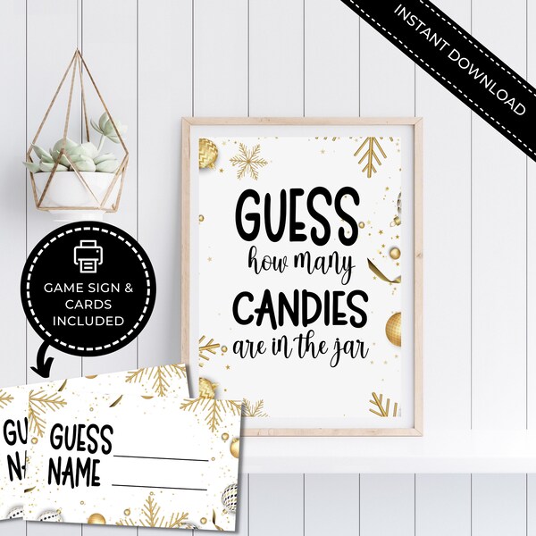 Christmas Guessing Games Jar - Etsy