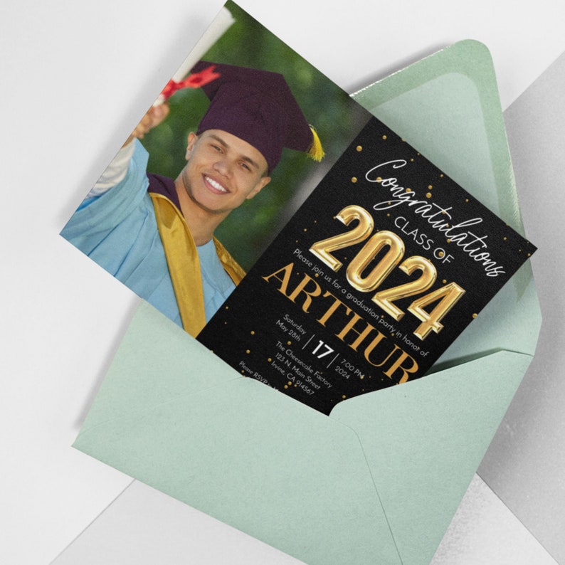 Class of 2024 Graduation Invitation Template, Graduation Invitation ...