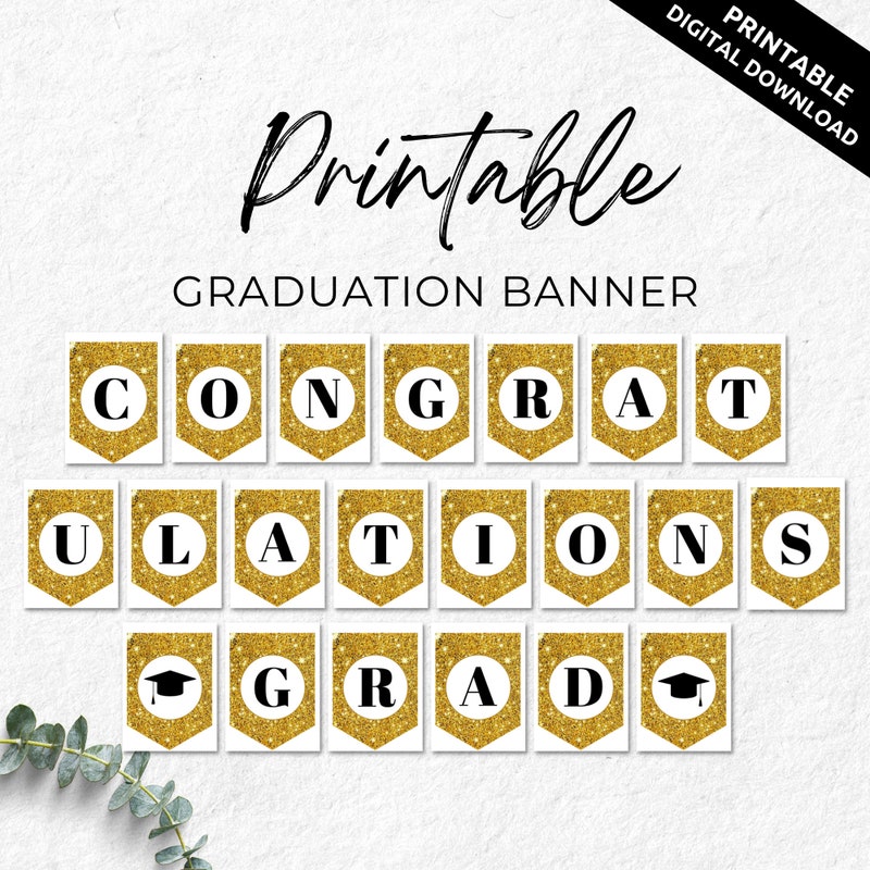 Congratulations Banner Printable - Etsy