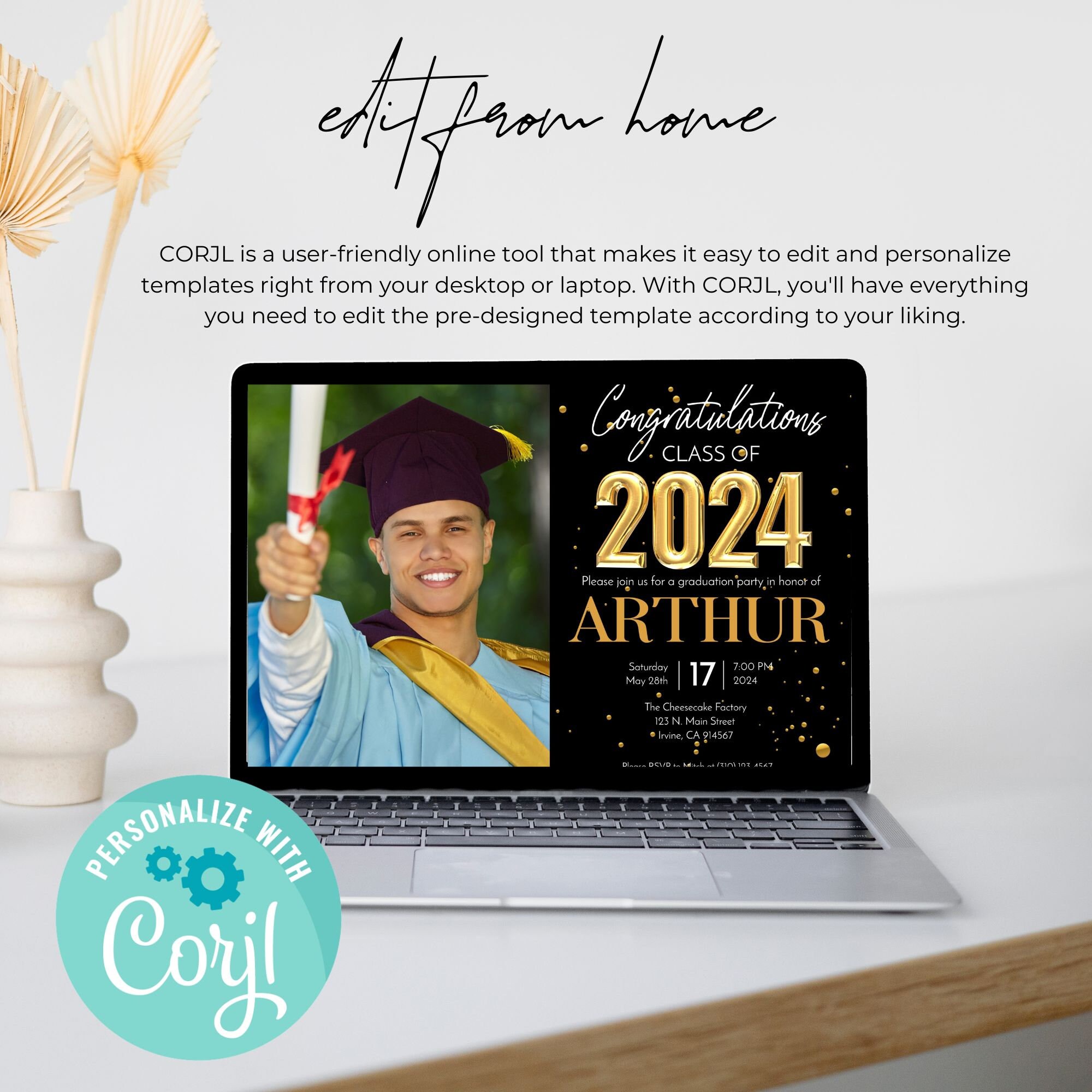 Class of 2024 Graduation Invitation Template, Graduation Invitation ...