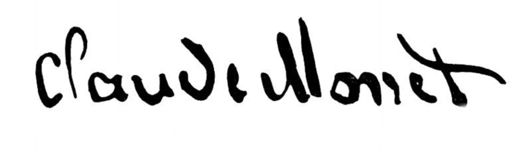 CLAUDE MONET Signature Large Print Digital Counted - Etsy