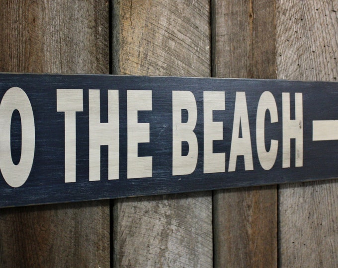 Beach, Beach Sign, Wooden Beach Sign, Beach Decor, Rustic Beach Sign ...