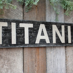 Titanic Sign, Titanic Decor, Titanic Wooden Sign, Rustic Titanic Sign ...