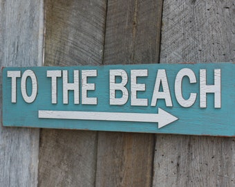 Rustic Beach Sign - Etsy