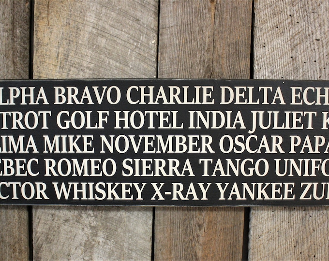 Phonetic Alphabet Sign Gift for Pilot Pilot Gift Military - Etsy