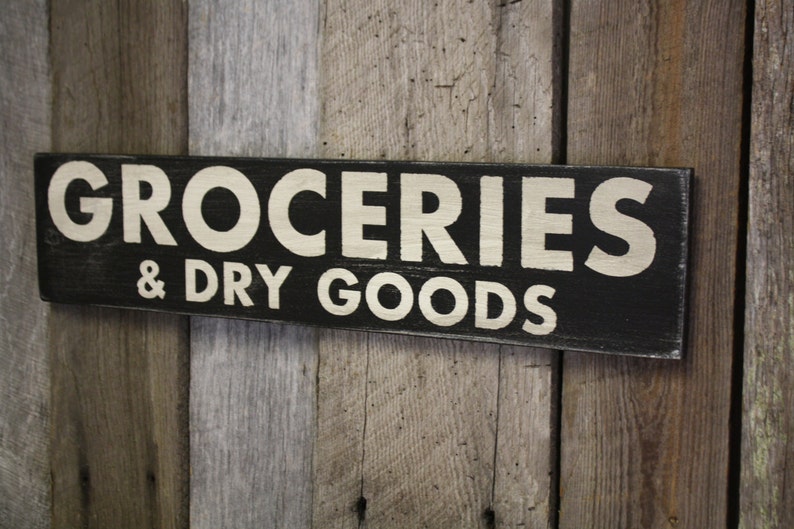 Grocery Sign Kitchen Grocery Sign Farmhouse Sign Wooden | Etsy